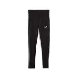 Leggings Puma "SPORT HIGH-WAIST LEGGINGS", Damen, Gr. S, N-Gr, schwarz (Puma schwarz), Jersey, Obermaterial: 95% Baumwolle, 5% Elasthan, unifarben, schmal normal, Hosen Leggings, mit elastischem Bund, mit hohem Bund, schmale Passform