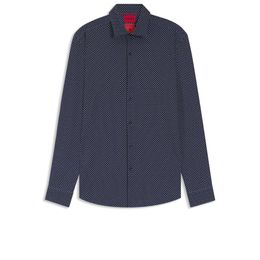 Hugo Button Up Shirt 'Kenno' male Blue size 39