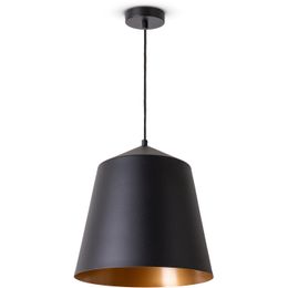 Paco Home Deckenleuchte "Jackson", schwarz, 1, &Oslash; 32,5cm H: 32cm, Leuchten, Wohnzimmer Esszimmer Pulverbeschichtet Industrial Design E27, Pendellampe Esszimmerlampe Pendelleuchte