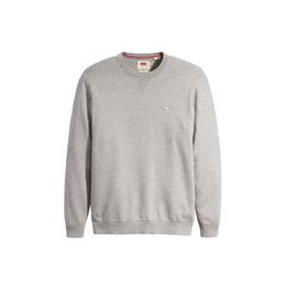 Levi's Sweater LEVI'S "Strickpullover Lightweight Housemark Sweater 1er Pack", Herren, Gr. XL, grau, Obermaterial: 94% Baumwolle CO. 4% Polyamid PA. 2% Elasthan EL., Sweatshirts Sweater