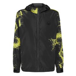 Plein Sport Sportjacke 'Splash' Herren Gr&ouml;&szlig;e 5XL neongelb / schwarz
