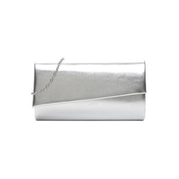 Clutch Tamaris "Clutch TAS Amalia", Damen, Gr. B/H/T: 26cm x 14cm x 7cm 0, silber (silber 830), Polyurethan, Taschen