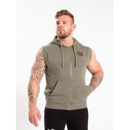 Gorilla Wear Zip-Up Hoodie male Beige size XL