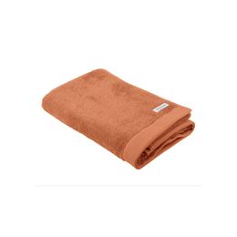Duschtuch Tom Tailor "Duschtuch Color Bath Shower Towel 1er Pack" Gr. M, orange (koralle), B:70cm, Obermaterial: 100% Baumwolle CO., Handt&uuml;cher
