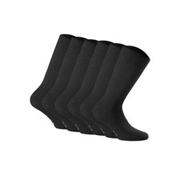 Kurzsocken Rohner Socks "Socken cotton II 6er Pack 6er Pack", Herren, Gr. 35-38, schwarz, Obermaterial: 80% Baumwolle CO. 17% Polyamid PA. 3% Elasthan EL., Socken