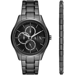 Armani Exchange Quarzuhr, Armbanduhr, Herrenuhr, ideal als Geschenk, Edelstahlarmband