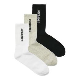 Jack & Jones Jack & Jones Socks 'JACLIAM' male Beige, Black, White size One Size