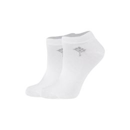 JOOP! Sneakersocken JOOP "Socken Women for your daily glam cotton Socks 1p 2er Pack", Damen, Gr. 39-42, wei&szlig;, Obermaterial: 86% Baumwolle CO. 11% Polyamid PA. 3% Elasthan EL., Socken Sneakersocken