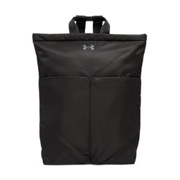 Sportrucksack Under Armour "UA Studio Lite Backpack", schwarz (schwarz,, castlerock), Rucks&auml;cke, Damen, B/H/T: 38cm x 7cm, Web, Polyester, unifarben, f&uuml;r vielseitige Sportmode, leichtes Design, robuste Verarbeitung, B:38cm H:7cm