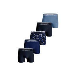 Bj&ouml;rn Borg Boxershorts BJ&Ouml;RN BORG "Boxershort Cotton Stretch Boxer 5er Pack", Herren, Gr. XXL, blau, Obermaterial: 95% Baumwolle CO. 5% Elasthan EL., Unterhosen