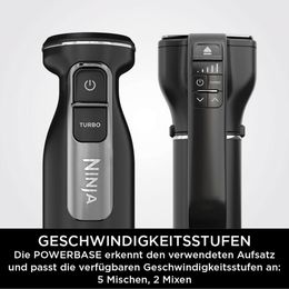 Ninja Handmixer "CI100EU 3-in-1", schwarz, B:6,9cm H:40,4cm T:7,6cm, Mixer
