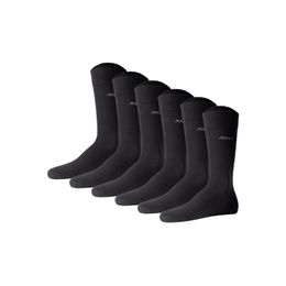 JOOP! Kurzsocken JOOP "Socken Unisex premium essential organic cotton Socks 6p 6er Pack", Herren, Gr. 43-46, schwarz, Obermaterial: 62% Baumwolle CO(Bio). 36% Polyamid PA. 2% Elasthan EL., Socken