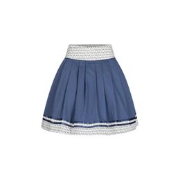 N&uuml;bler Dirndl N&Uuml;BLER "Trachtenrock Gitta", Damen, Gr. 42, EURO, blau, Obermaterial: 100% Baumwolle CO., Kleider