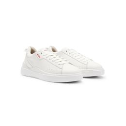 Sneaker Hugo "Sneaker Blake_Tenn_lt_N", Herren, Gr. 41, wei&szlig;, Obermaterial: 100% Rindsleder Leather cow. Futter: 60% Polyester PES. 40% Polyurethan PU. 70% EVA EVA. 15% Gummi rubber. 15% sonstige Fasern AF., Schuhe Sneaker