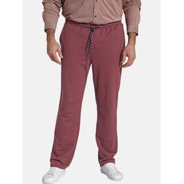 Jogginghose CHARLES COLBY "Jogginghose BARON CEDRIK", Herren, Gr. 4XL, N-Gr, rot (dunkelrot), Obermaterial: 100% Baumwolle CO., Hosen Jogginghose