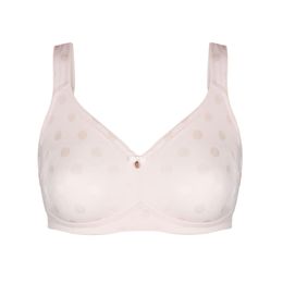 B&uuml;gelloser BH SuSa "BH ohne B&uuml;gel Rhodos", Damen, Gr. 100, Cup D, rosa (soft peach), Stoff, Obermaterial: 70% Polyamid PA. 17% Baumwolle CO. 13% Elasthan EL., BHs