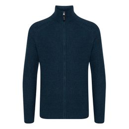 Strickjacke Blend "Strickjacke BHCarmelo", Herren, Gr. XL, blau (marineblaus), Obermaterial: 100% Polyacryl PAN., meliert, normal, Strickjacken Strickjacke