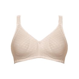 B&uuml;gelloser BH SuSa "BH ohne B&uuml;gel Topsy Plus", Damen, Gr. 100, Cup E, beige (shell), Stoff, Obermaterial: 40% Baumwolle CO. 30% Polyamid PA. 30% Elasthan EL., BHs