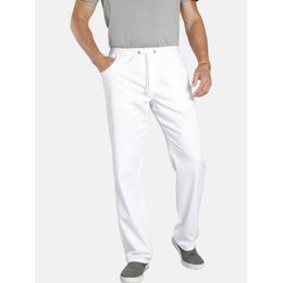 Schlupfhose Jan Vanderstorm "Schlupfjeans DAAN", Herren, Gr. 66, wei&szlig;, Obermaterial: 100% Baumwolle CO., comfort fit lang, Hosen Schlupfhose