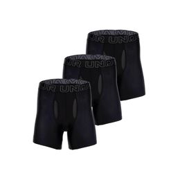 Boxershorts Under Armour "Boxershort UA PERFORMANCE TECH - SOLID 6 IN 3PK 3er Pack", Herren, Gr. 5XL, schwarz, Obermaterial: 90% Polyester Pol. recyc.. 10% Elasthan EL., Unterhosen