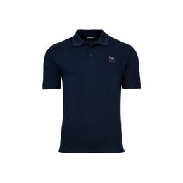 Poloshirt Emporio Armani "Poloshirt ESSENTIAL", Herren, Gr. L, blau, Obermaterial: 100% Baumwolle CO., Shirts
