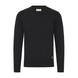 V-Ausschnitt-Pullover Blend "V-Ausschnitt-Pullover BHFibi", Herren, Gr. S, schwarz, Obermaterial: 70% Baumwolle CO recyc.. 30% Polyester Pol. recyc.., Pullover