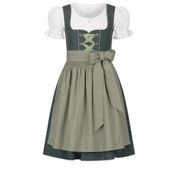 N&uuml;bler Dirndl N&Uuml;BLER "Kinderdirndl Petra", M&auml;dchen, Gr. 128, EURO, gr&uuml;n, Obermaterial: 100% Baumwolle CO., Kleider