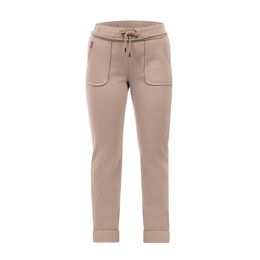 Sweathose SURI FREY "Sweathose SFY Freyday", Damen, Gr. M, EURO, beige (beige 400), Obermaterial: 60% Polyester PES. 40% Baumwolle CO., Hosen Sweathose