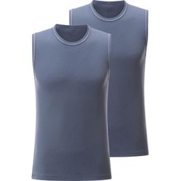 Unterhemd Babista "2er Pack Unterhemd WENMAR", Herren, Gr. M, 2 Stk., weit, blau, Obermaterial: 100% Baumwolle CO., Unterhemden Unterhemd