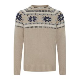 Strickfleece-Pullover 11 Project "Strickpullover PRTimbro", Herren, Gr. XL, braun (crockery), Obermaterial: 90% Polyacryl PAN. 10% Wolle WO., Pullover