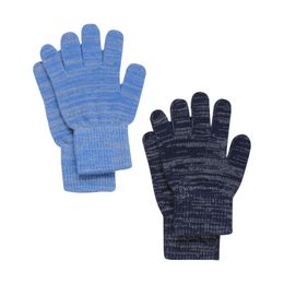 Strickhandschuhe CeLaVi "Strickhandschuhe CEMagic", M&auml;dchen, Gr. 1, blau (bright cobalt), Obermaterial: 52% Wolle WO. 31% Polyester PES. 13% Nylon NY. 4% Elasthan EL., Handschuhe