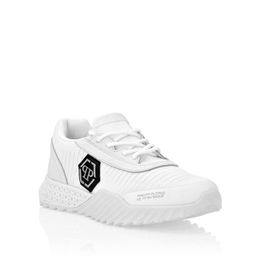 Sneaker Philipp Plein "Hexagon", Damen, Gr. 35, Normalschaft, 01, wei&szlig;, Schuhe Sneaker