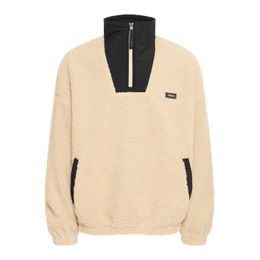 !Solid Fellimitatjacke SOLID "Fellimitatjacke SDMarkmann", Herren, Gr. XL, beige (oatmeal), Obermaterial: 100% Polyester PES., Jacken