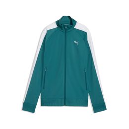 Trainingsjacke Puma "T7 FOUNDATION POLY TRACK JACKET", Damen, Gr. S, emerald ice, Trikot, Obermaterial: 100% Polyester, unifarben, regular fit normal, Jacken Trainingsjacke, ohne Kapuze, Regular Fit