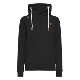 Sweatjacke oxmo "Trainingsjacke OXMille", Damen, Gr. XS, schwarz, Obermaterial: 55% Polyester PES. 45% Baumwolle CO., Sweatjacken Sweatjacke