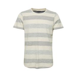 Rundhalsshirt Blend "Rundhalsshirt BHEfkin", Herren, Gr. XL, grau (steeple grau), Obermaterial: 70% Baumwolle CO. 30% Polyester PES., Shirts Rundhalsshirt