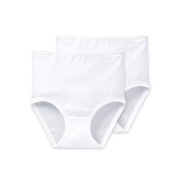 Slip Schiesser "Slip 2er Pack", Damen, Gr. 6XL, wei&szlig;, Obermaterial: 100% Baumwolle CO., Unterhosen Slip