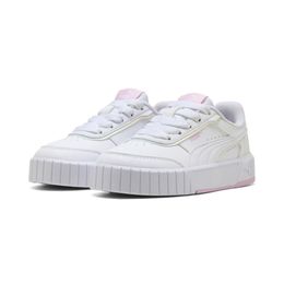 Sneaker Puma "Carina Mia Holo Sneakers M&auml;dchen", Damen, Gr. 27,5, wei&szlig; pearl pink, Obermaterial: Synthetik, Textil; Futter: Textil; Innensohle: Textil; Laufsohle: Gummi, Schuhe Sneaker