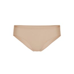 Slip Calida "Slip Natural Comfort Regular Cut Slip 1er Pack", Damen, Gr. 36-38, beige (nude), Obermaterial: 92% Baumwolle CO. 8% Elasthan EL., Unterhosen Slip