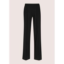 Madeleine Mode Jerseyhose MADELEINE "Jerseyhose Schlupfhose mit Kontraststreifen", Damen, Gr. 18, N + K Gr, schwarz (schwarz, wei&szlig;), Obermaterial: 50% Polyamid PA. 45% Viskose CV. 5% Elasthan EL., Hosen Jerseyhose