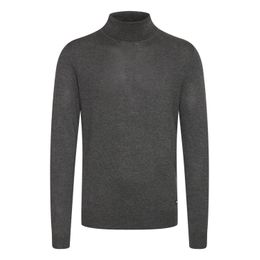 Rollkragenpullover Blend "Rollkragenpullover BHMWEDAT", Herren, Gr. L, grau (charcoal mix), Obermaterial: 78% Viskose CV. 22% Polyester PES., Pullover Rollkragenpullover