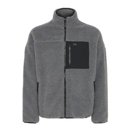 !Solid Pl&uuml;schjacke SOLID "Pl&uuml;schjacke SDMcwalther", Herren, Gr. XXL, grau (iron gate), Obermaterial: 100% Polyester PES., Jacken