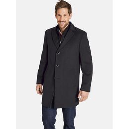 Winterjacke Jan Vanderstorm "Mantel UNSKA", Herren, Gr. 70, grau (dunkelgrau), Obermaterial: 50% Wolle mw. 40% Polyester COOLMAX PES(Coolmax). 10% sonstige Fasern AF., M&auml;ntel Winterjacke