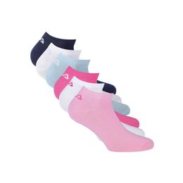 Sneakersocken Fila "Socken 6er Pack", Damen, Gr. 35-38, bunt (mehrfarbig), Obermaterial: 75% Baumwolle CO. 23% Polyester PES. 2% Elasthan EL., Socken Sneakersocken