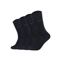 Sneakersocken Camano "Socken 4er Pack", Damen, Gr. 43-46, blau (marine), Obermaterial: 80% Baumwolle CO. 17% Polyamid PA. 3% Elasthan EL., Socken Sneakersocken