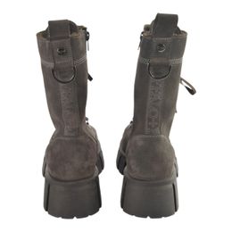 Stiefel Buffalo "Buffalo ESCAPE LACE UP HI WARM", Damen, Gr. 40, taupe, Kunstfaser, unifarben, Schuhe Stiefel