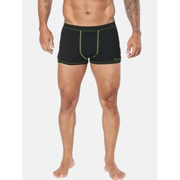 Retro Pants Jan Vanderstorm "2er Pack Retropants RUNESTAD", Herren, Gr. 3XL, schwarz (schwarz gr&uuml;n), Obermaterial: 100% Baumwolle CO., Unterhosen