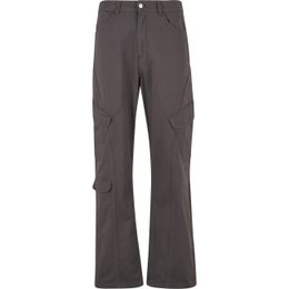 Cargohose Karl Kani "Karl Kani Og K Slanted Pocket Cargo Pants", Herren, Gr. L, US-Gr&ouml;&szlig;en, grau, 100% Baumwolle, unifarben, normal, Hosen Cargohose