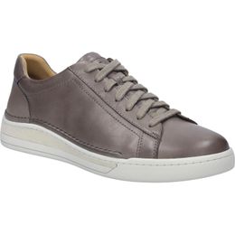 Sneaker Josef Seibel "Cleve 02, asphalt", Herren, Gr. 40, grau (asphalt), Obermaterial: 100% Rindsleder Leather cow., Schuhe Sneaker