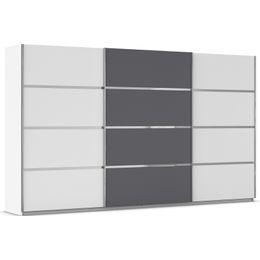 Kleiderschrank Rauch "Schwebet&uuml;renschrank OTTO&acute;s Choice Garderobe Schrank TOP ANGEBOT Avola", wei&szlig; (alpinwei&szlig;, graumetallic, leisten chrom), B:360cm H:210cm T:62cm, Holzwerkstoff, Schr&auml;nke, Kleiderschrank, mit eleganten Zierleisten in Chrom, Schwarz oder Wei&szlig; MADE IN GERMANY